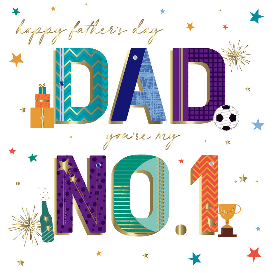 No.1 Dad Fathers Day – Paperworks Singapore